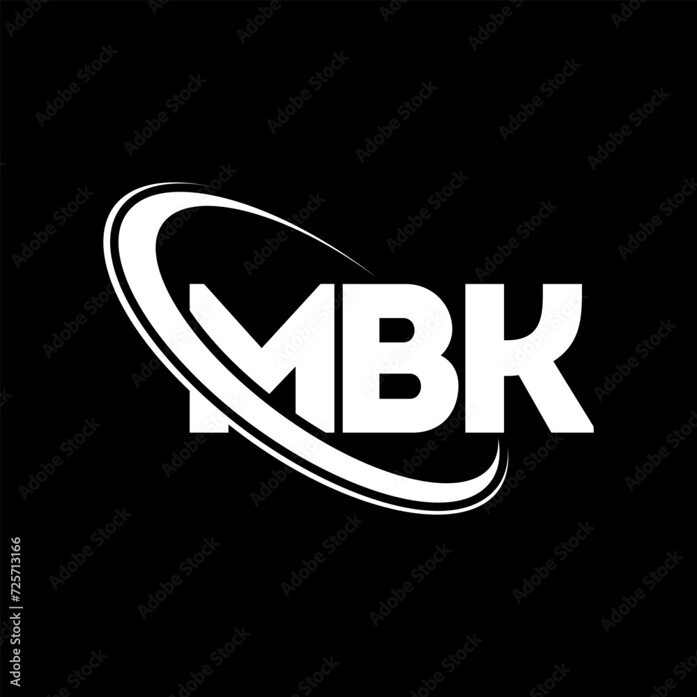 MBK logo. MBK letter. MBK letter logo design. Intitials MBK logo linked ...