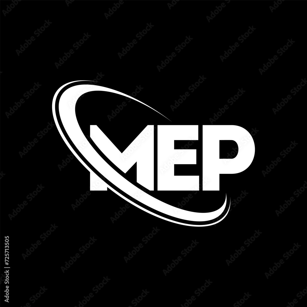 MEP logo. MEP letter. MEP letter logo design. Initials MEP logo linked ...