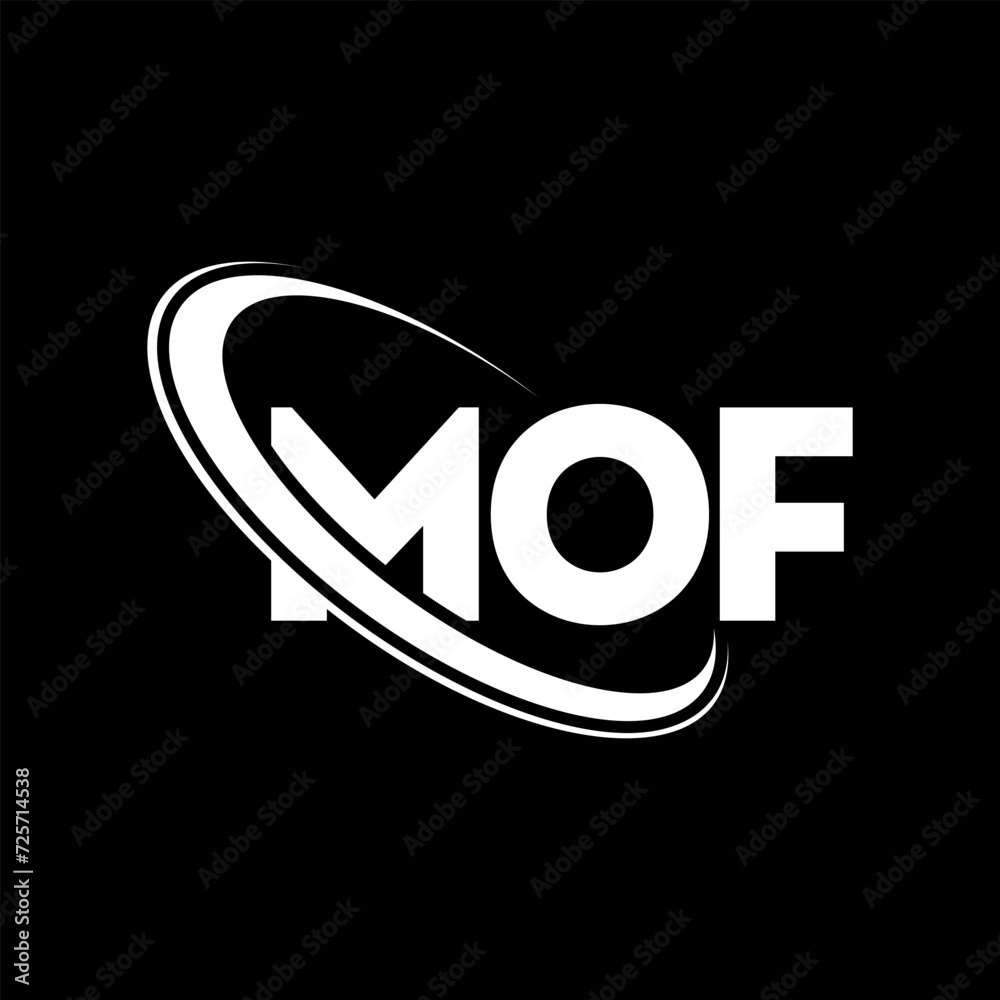 MOF logo. MOF letter. MOF letter logo design. Initials MOF logo linked ...