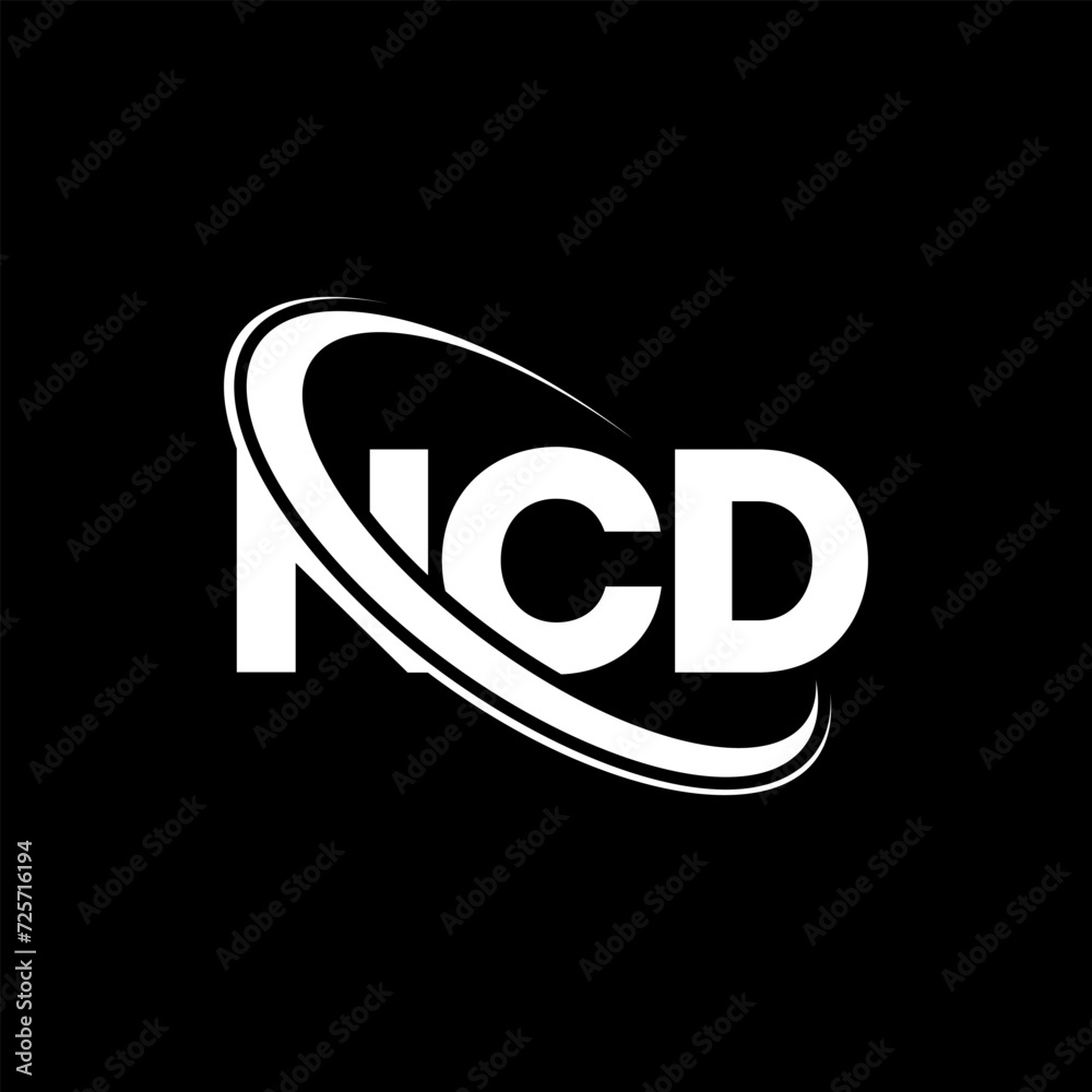 NCD logo. NCD letter. NCD letter logo design. Intitials NCD logo linked ...