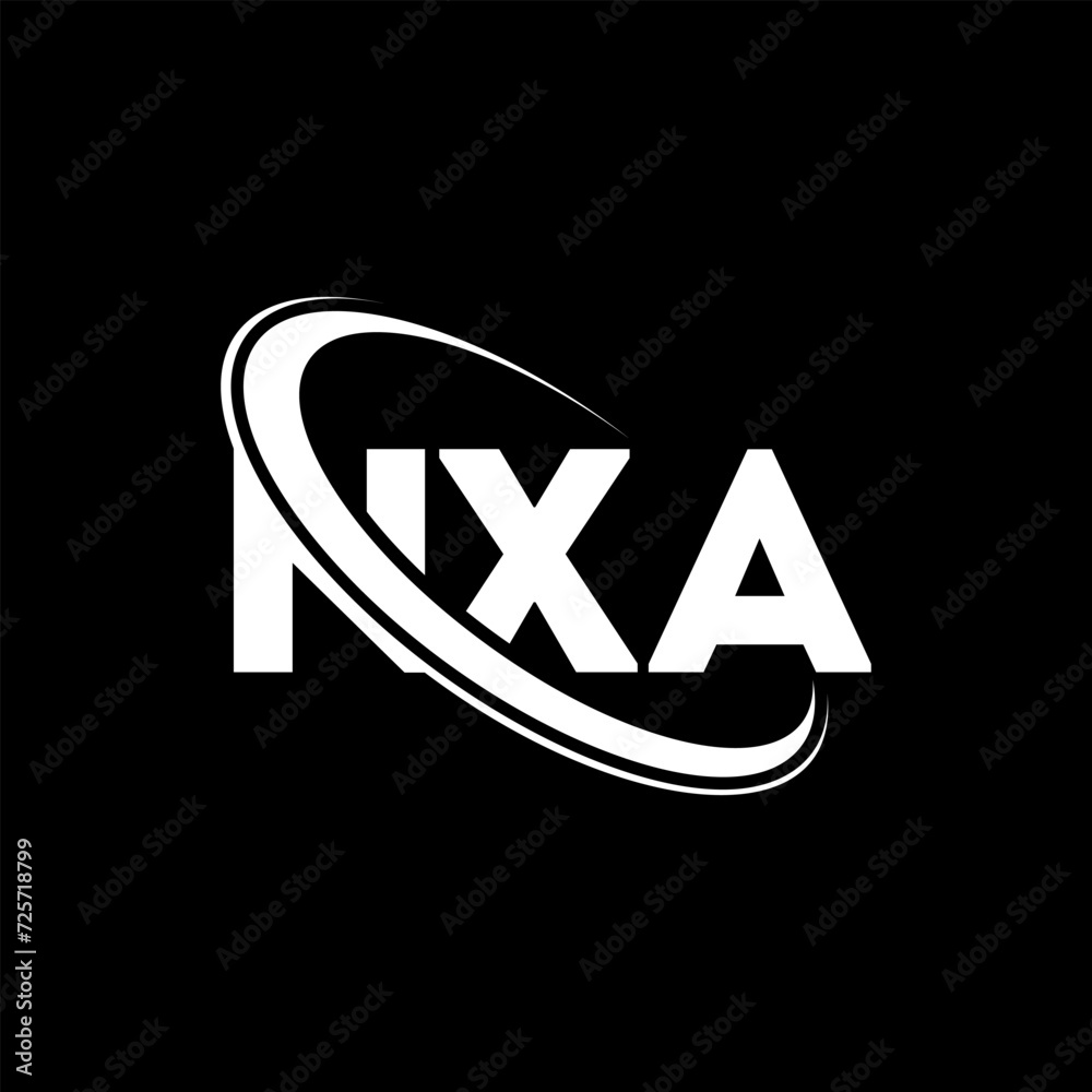 NXA logo. NXA letter. NXA letter logo design. Initials NXA logo linked ...