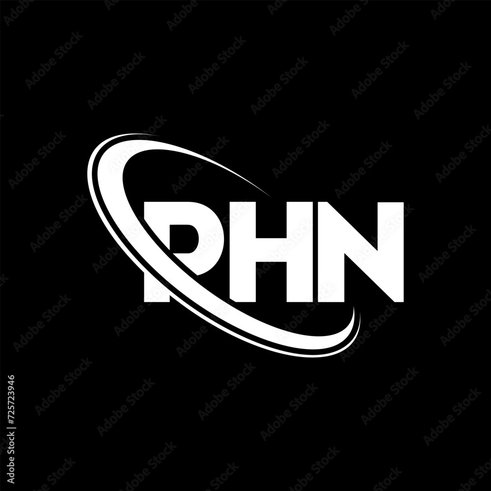 PHN logo. PHN letter. PHN letter logo design. Initials PHN logo linked ...
