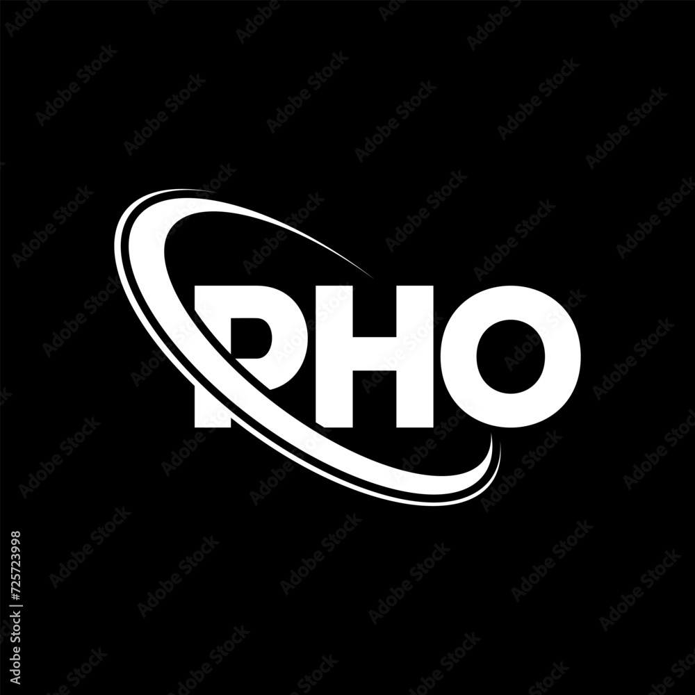 PHO logo. PHO letter. PHO letter logo design. Initials PHO logo linked ...