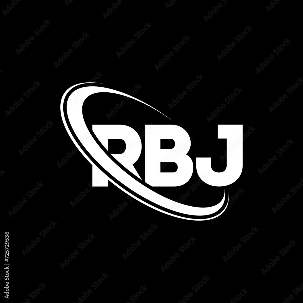 RBJ logo. RBJ letter. RBJ letter logo design. Intitials RBJ logo linked ...