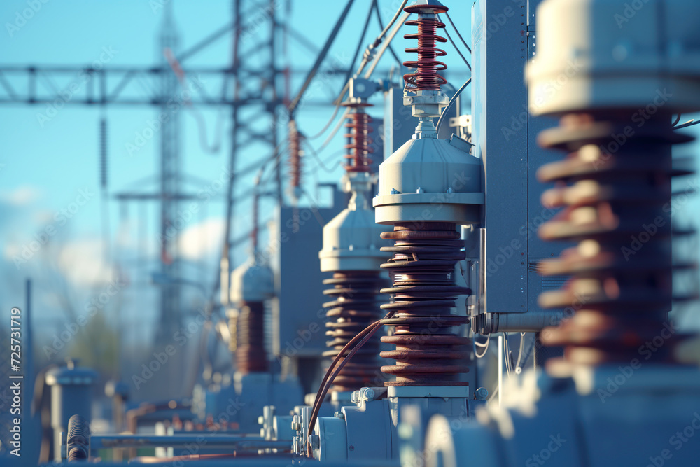High voltage substations are electrified with transmission transformers ...