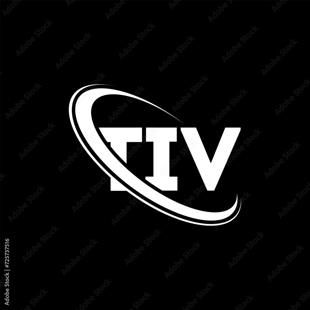 TIV logo. TIV letter. TIV letter logo design. Initials TIV logo linked ...