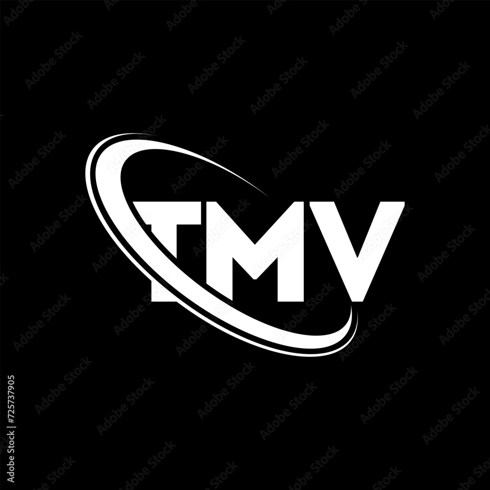 TMV logo. TMV letter. TMV letter logo design. Initials TMV logo linked ...