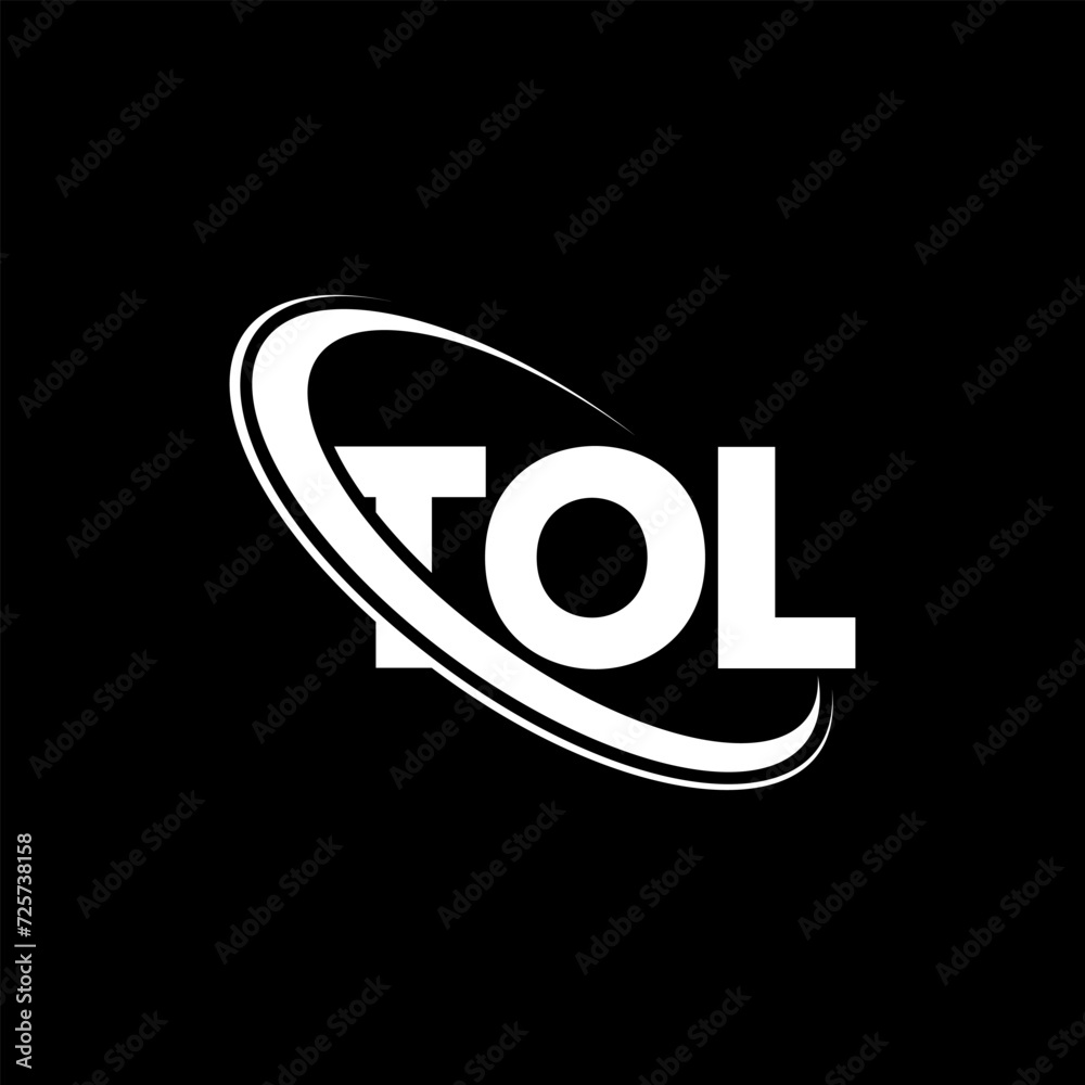 TOL logo. TOL letter. TOL letter logo design. Initials TOL logo linked ...