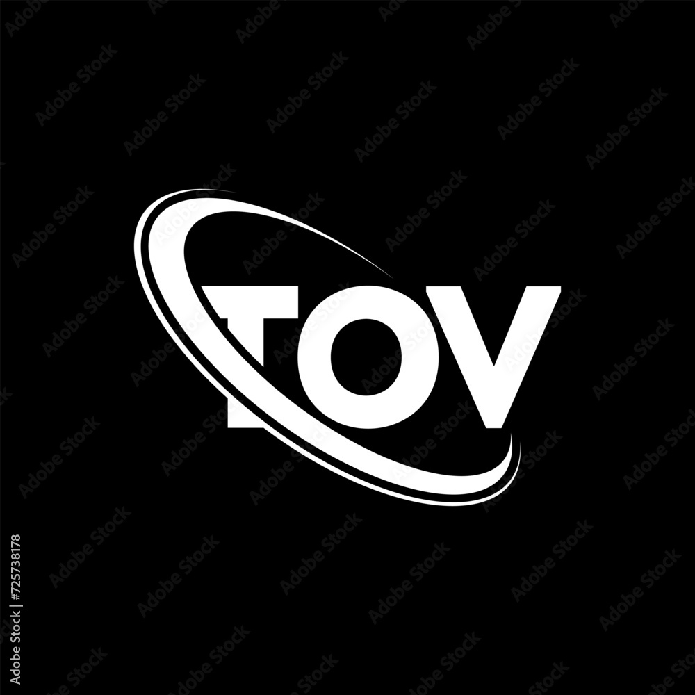 TOV logo. TOV letter. TOV letter logo design. Initials TOV logo linked ...