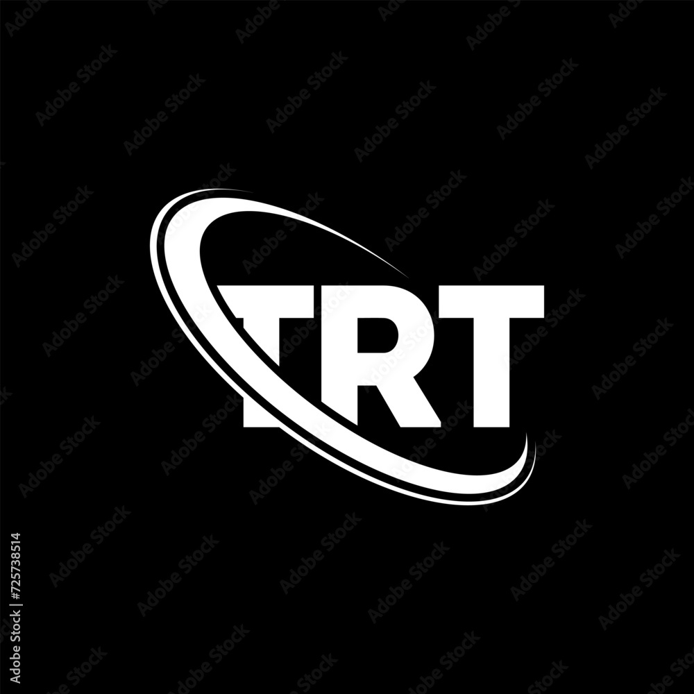 TRT logo. TRT letter. TRT letter logo design. Initials TRT logo linked ...
