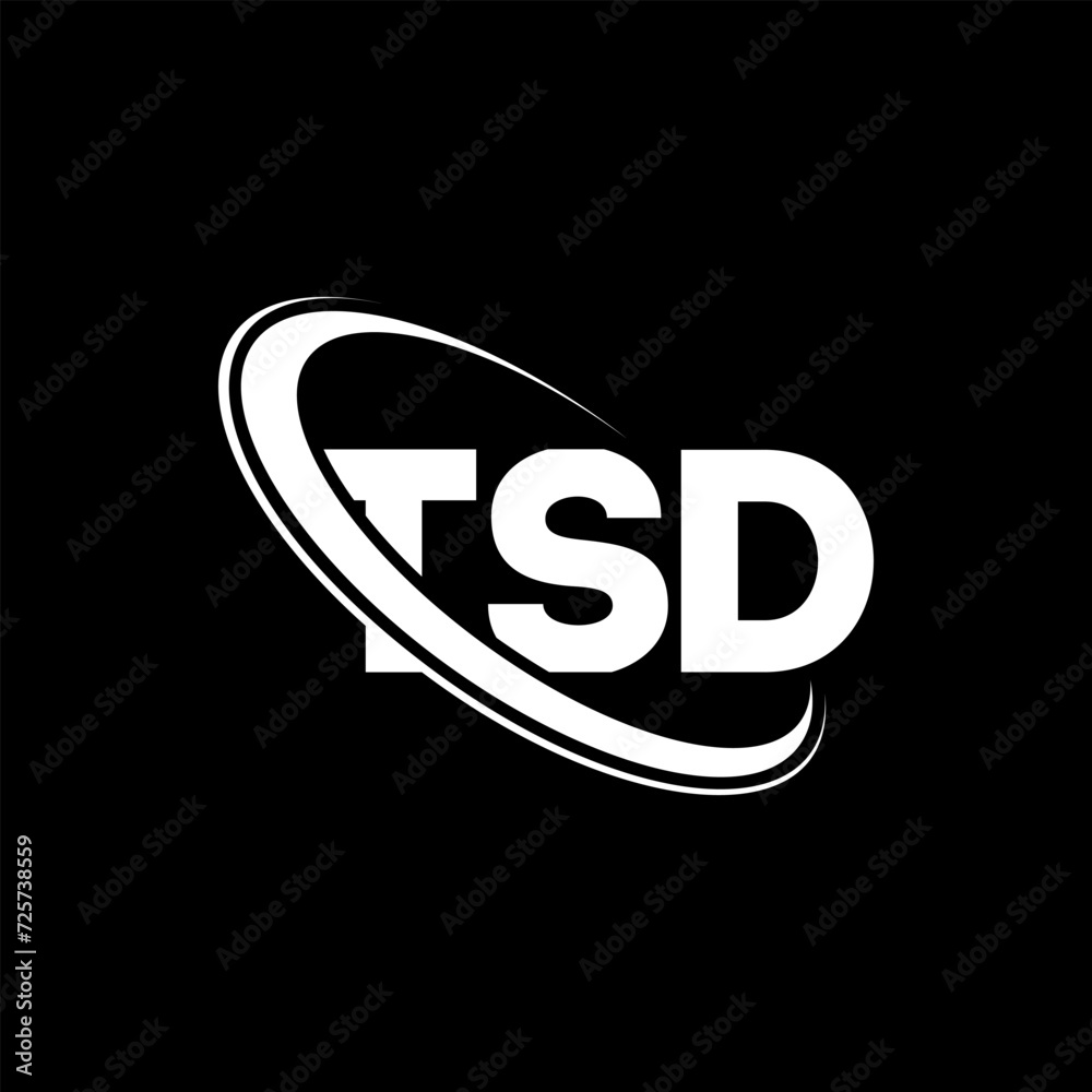 TSD logo. TSD letter. TSD letter logo design. Initials TSD logo linked ...