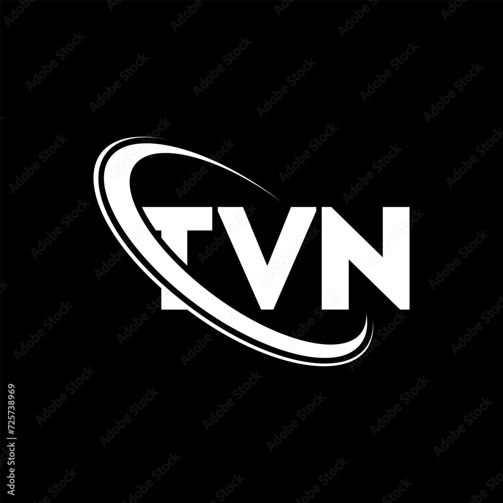 TVN logo. TVN letter. TVN letter logo design. Initials TVN logo linked ...