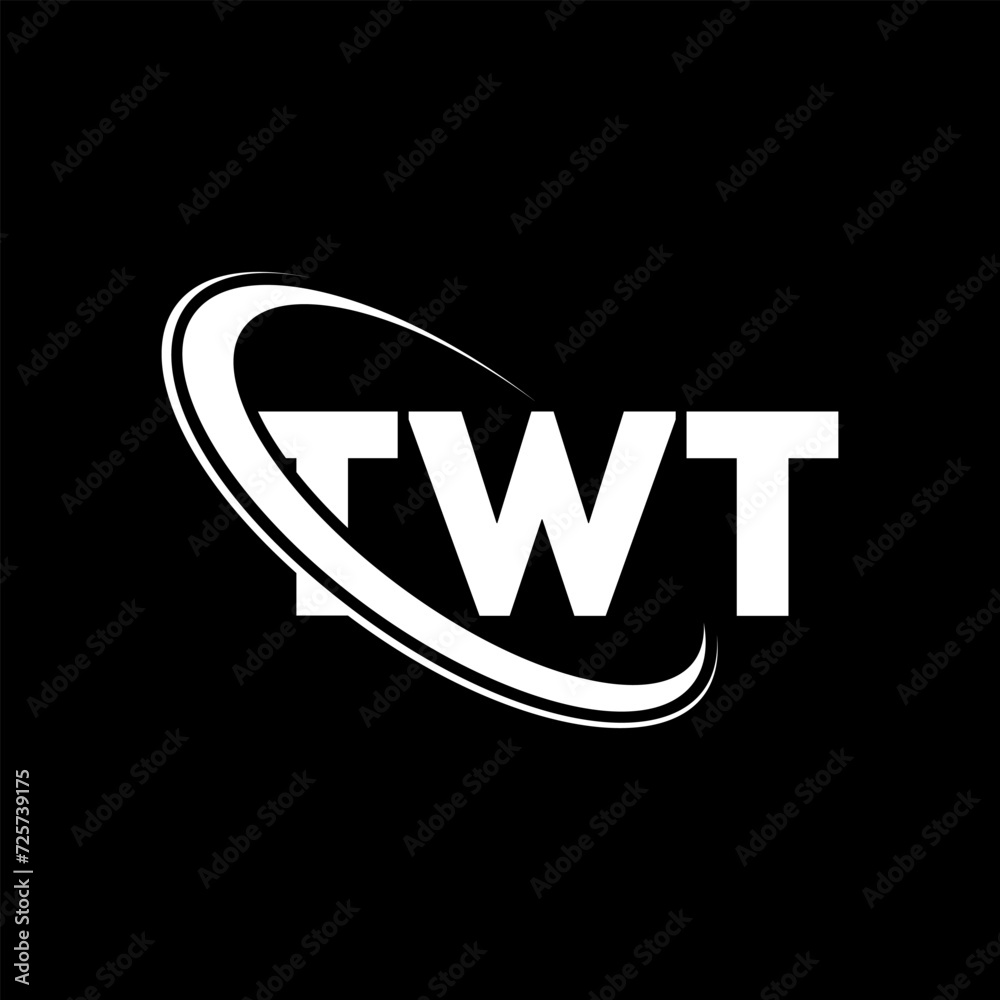 TWT logo. TWT letter. TWT letter logo design. Initials TWT logo linked ...