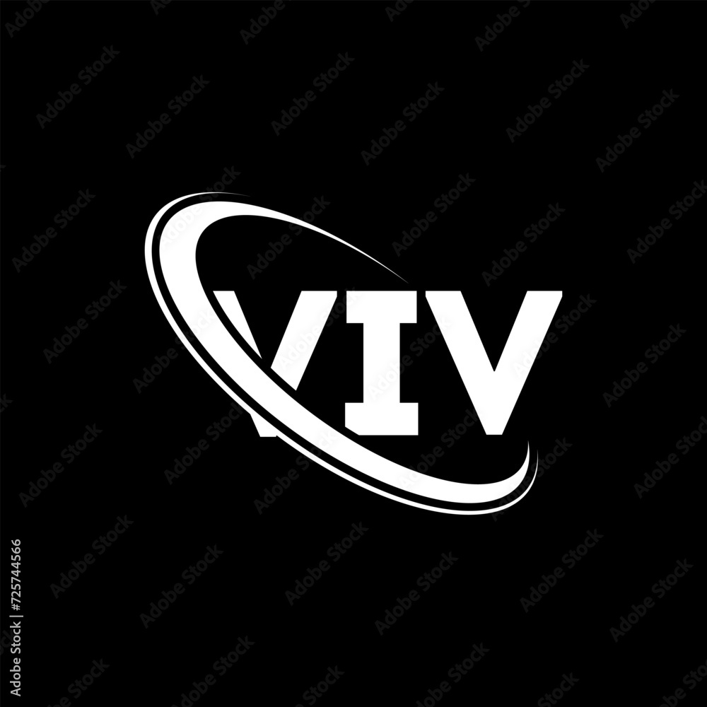 VIV logo. VIV letter. VIV letter logo design. Initials VIV logo linked ...