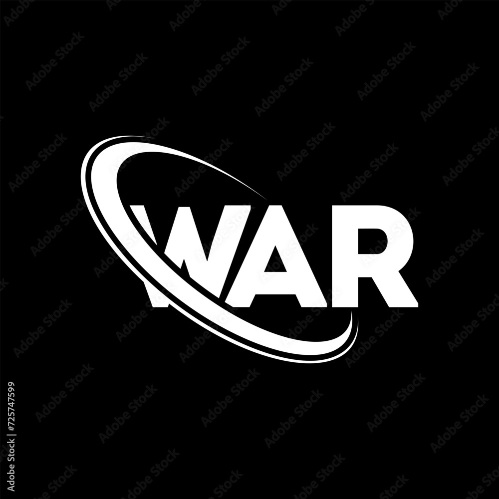 WAR logo. WAR letter. WAR letter logo design. Intitials WAR logo linked ...