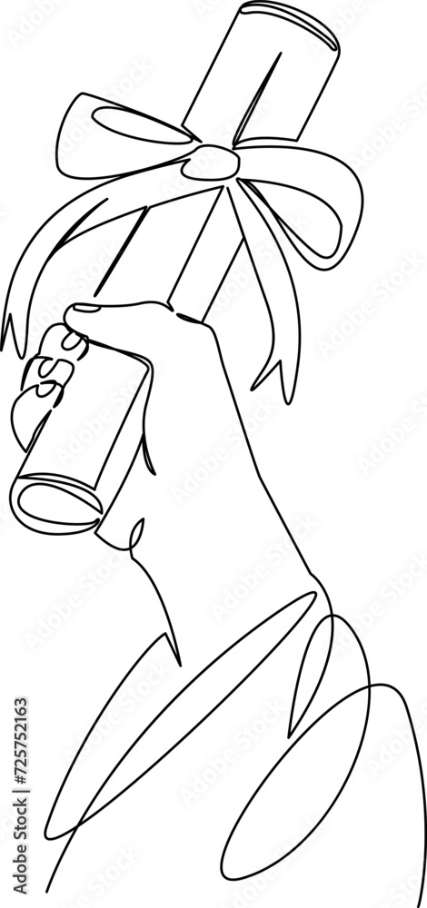 One continuous single drawing line art flat doodle education, student ...