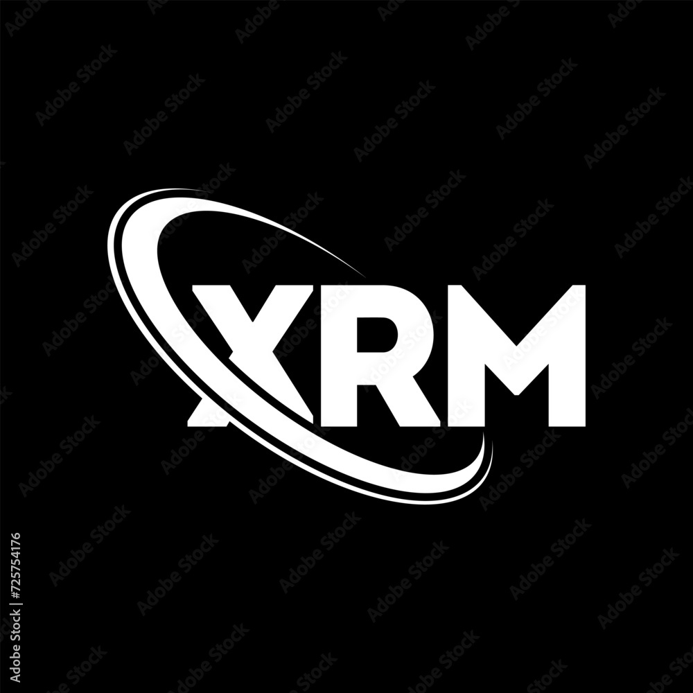 XRM logo. XRM letter. XRM letter logo design. Initials XRM logo linked ...