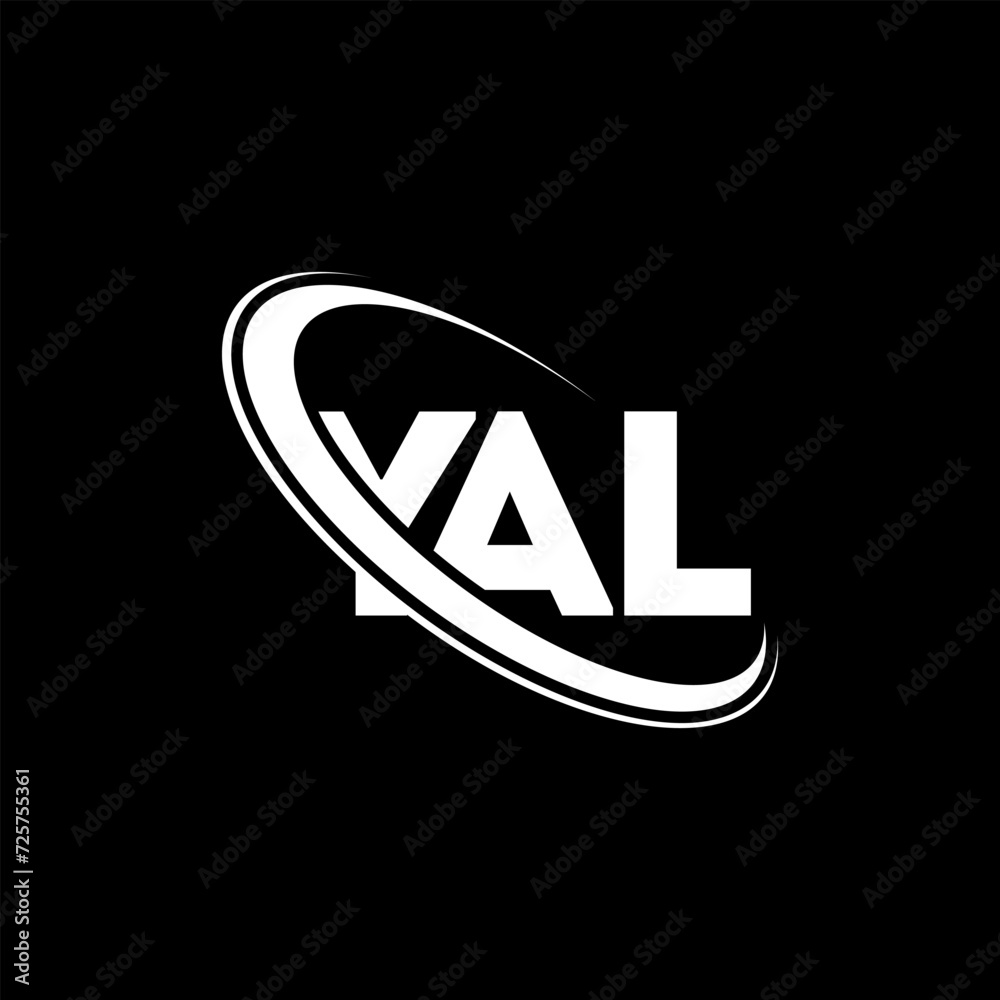 YAL logo. YAL letter. YAL letter logo design. Intitials YAL logo linked ...