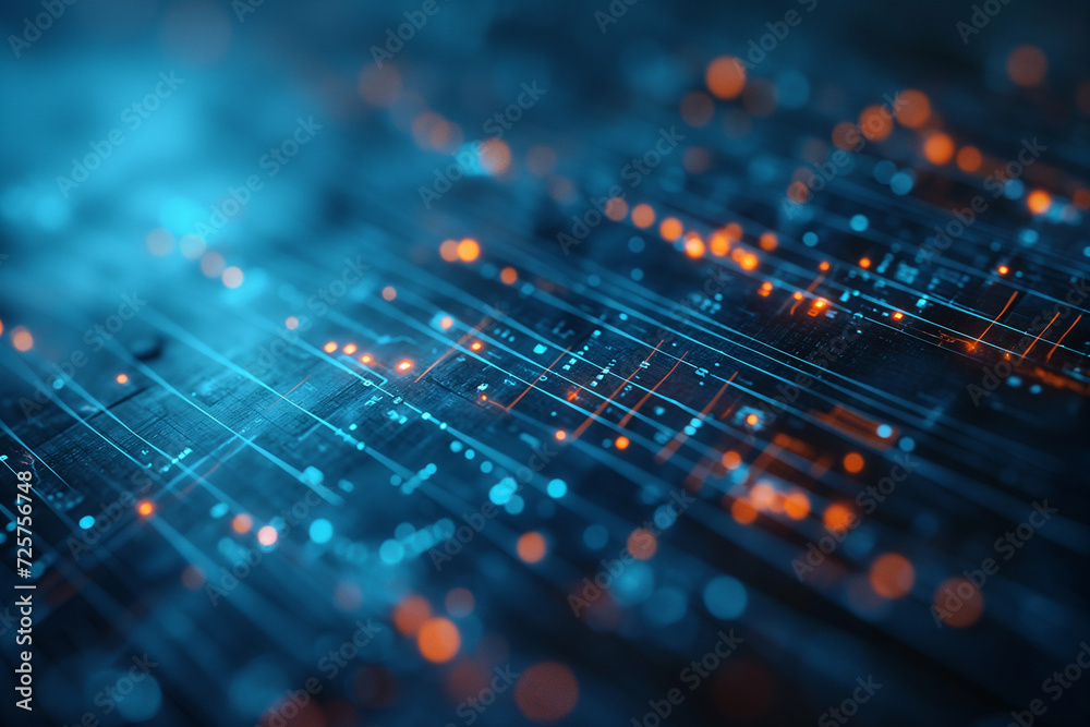 Music notes on the digital background Stock Illustration | Adobe Stock