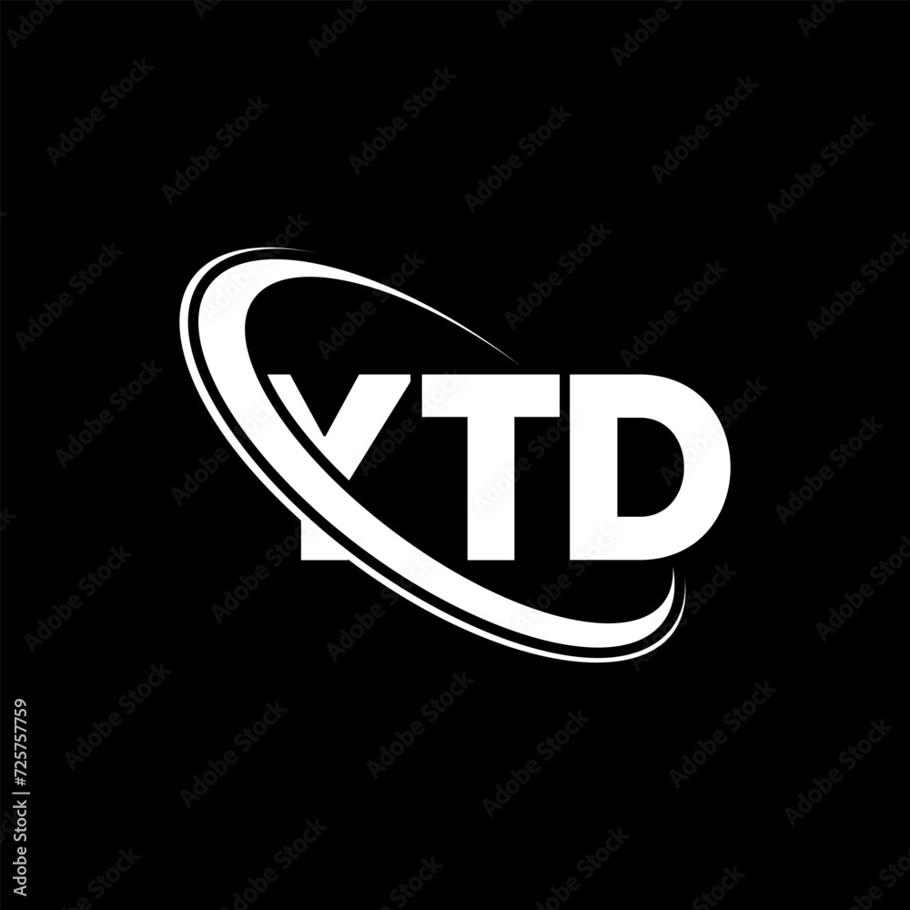 YTD logo. YTD letter. YTD letter logo design. Initials YTD logo linked ...