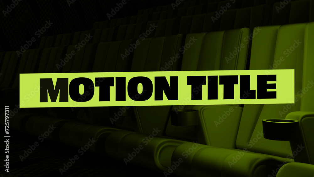 Motion Title Stock Template | Adobe Stock