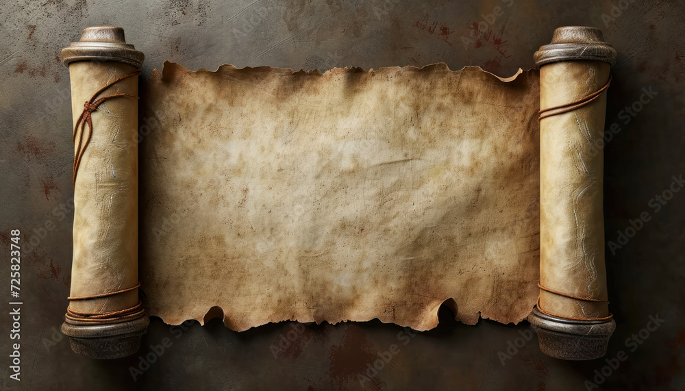 Old manuscript parchment Hebrew text ancient biblical scroll prophets ...