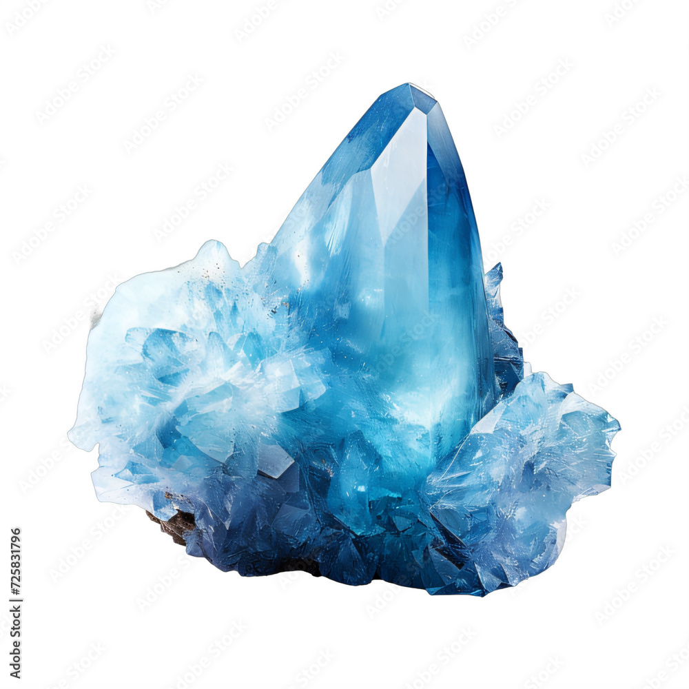 blue mountain crystal on a transparent background png isolated Stock ...