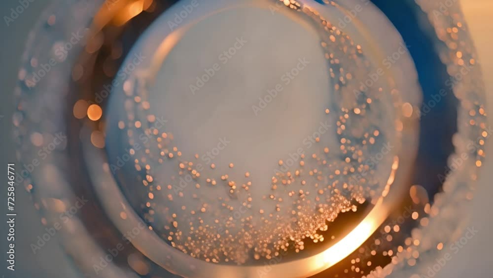 Vidéo Stock Abstract flickering ring motion graphic element with 3D ...