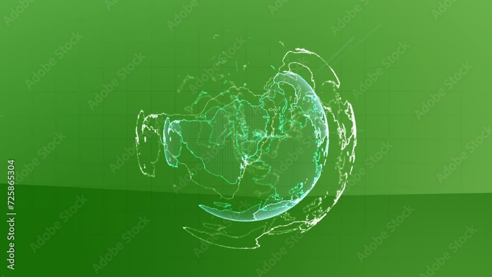 Vertical Planet globe earth world global animation vertical and ...