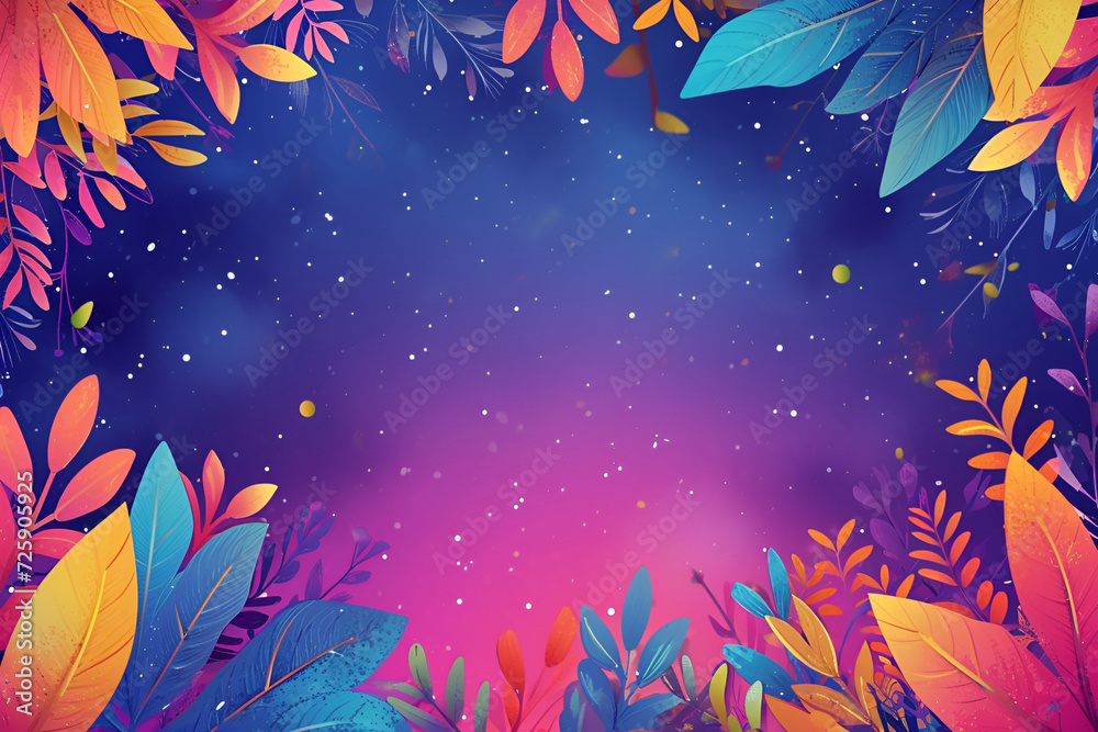 Postcard Happy Purim, Jewish holiday carnival fair background with ...