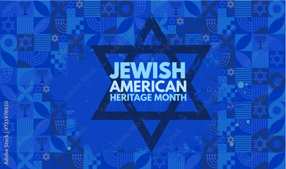 Jewish American Heritage Month. Poster, card, banner and background ...
