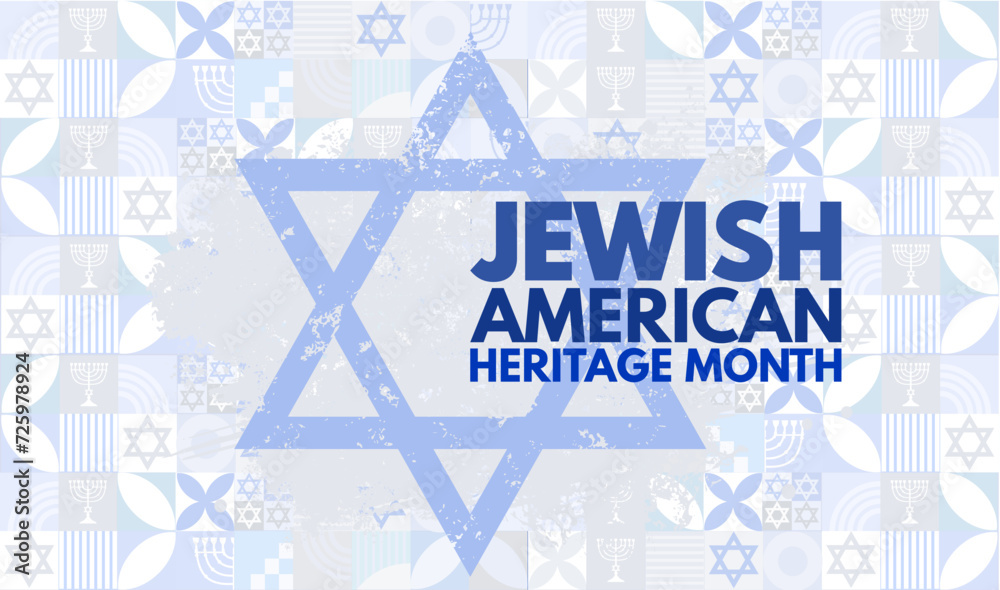 Jewish American Heritage Month. Poster, card, banner and background ...