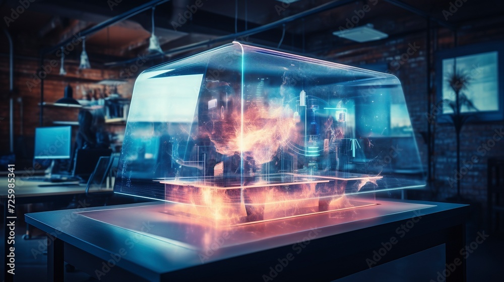 Innovative Future: The Intersection of Technology and Ideas Stock ...