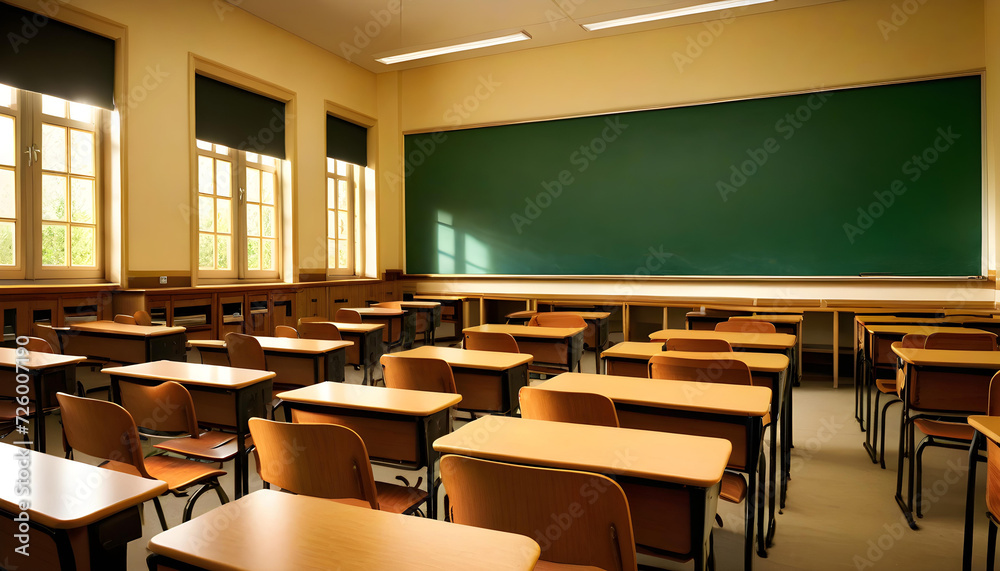 Classroom. Empty. School. Education. Learning Space. Academic. Desks ...