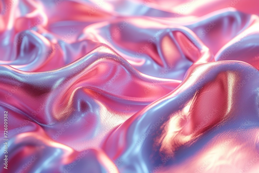 pink mettalic background, Fluid, reflective ripples on a shiny pink ...