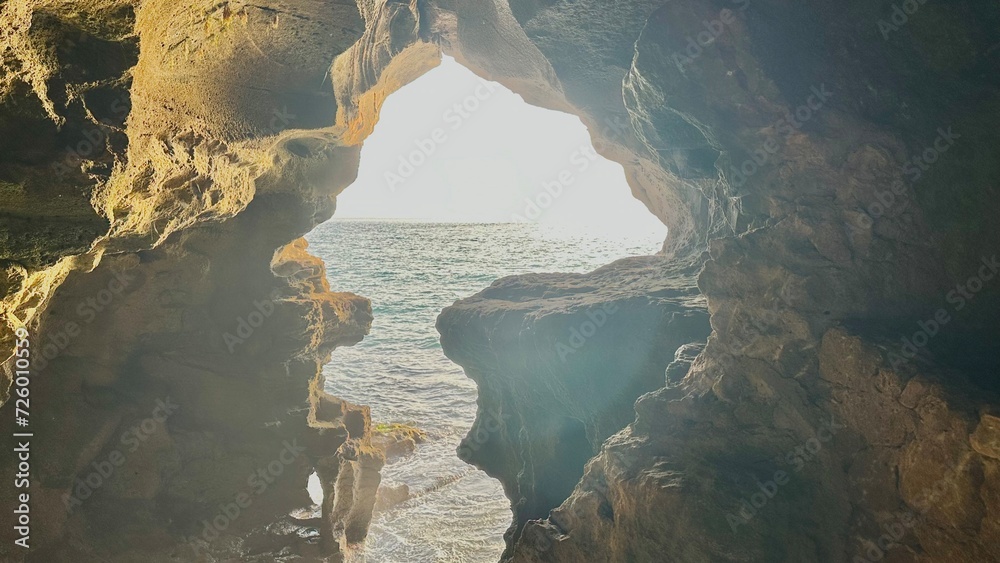 The caves of Hercules. Archaeological cave in cape spartel in morocco ...