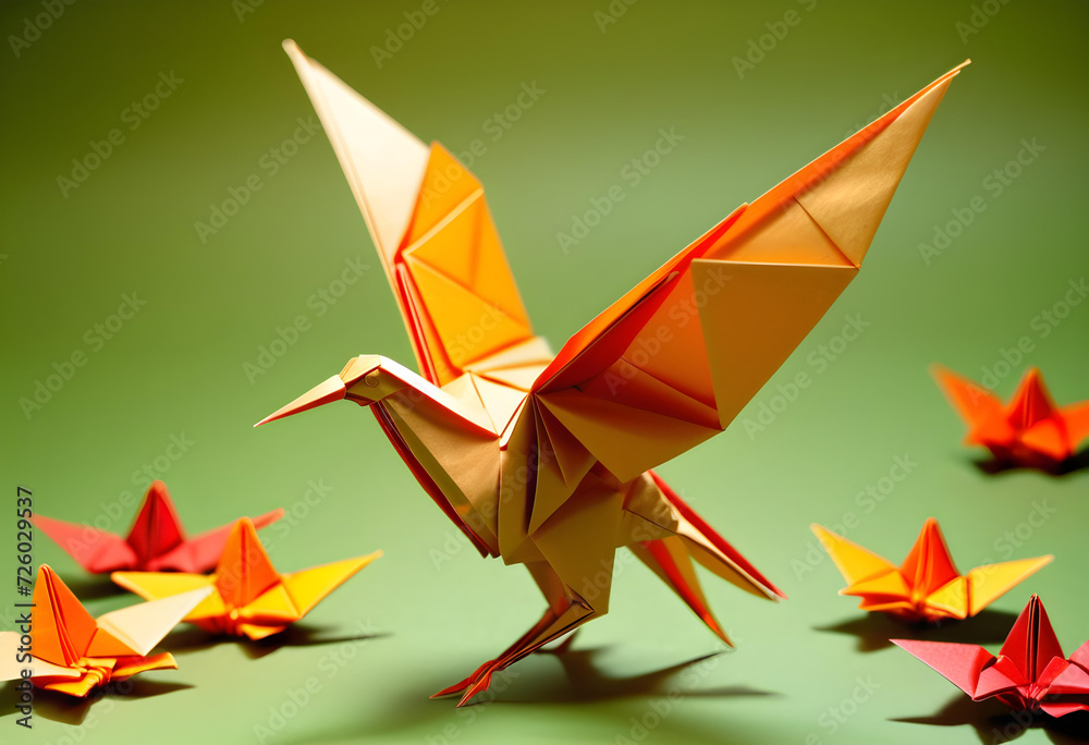 Origami. Paper Folding. Craft. Art. Handmade. Japanese Tradition ...