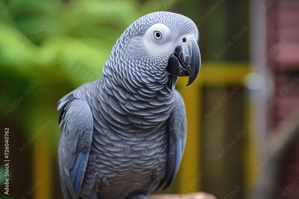 Highly intelligent African Gray parrot known for astonishing speech ...