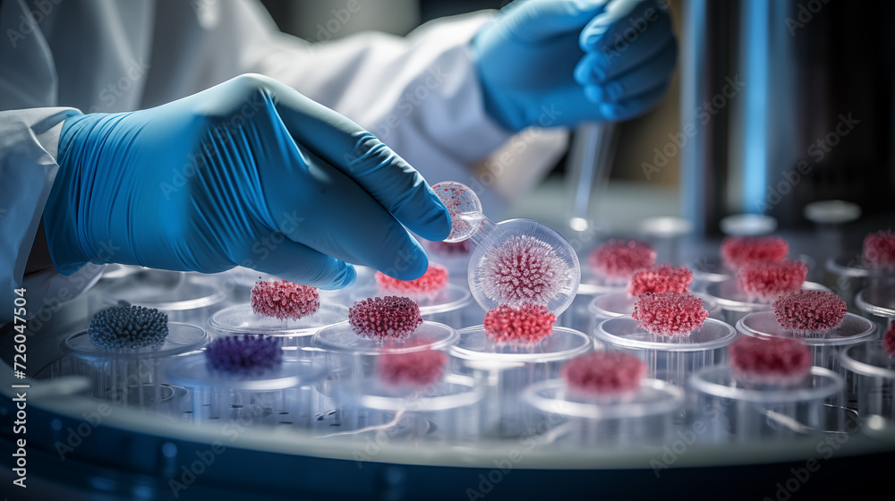 the importance of a virus sample procedure, showcasing the intricate ...