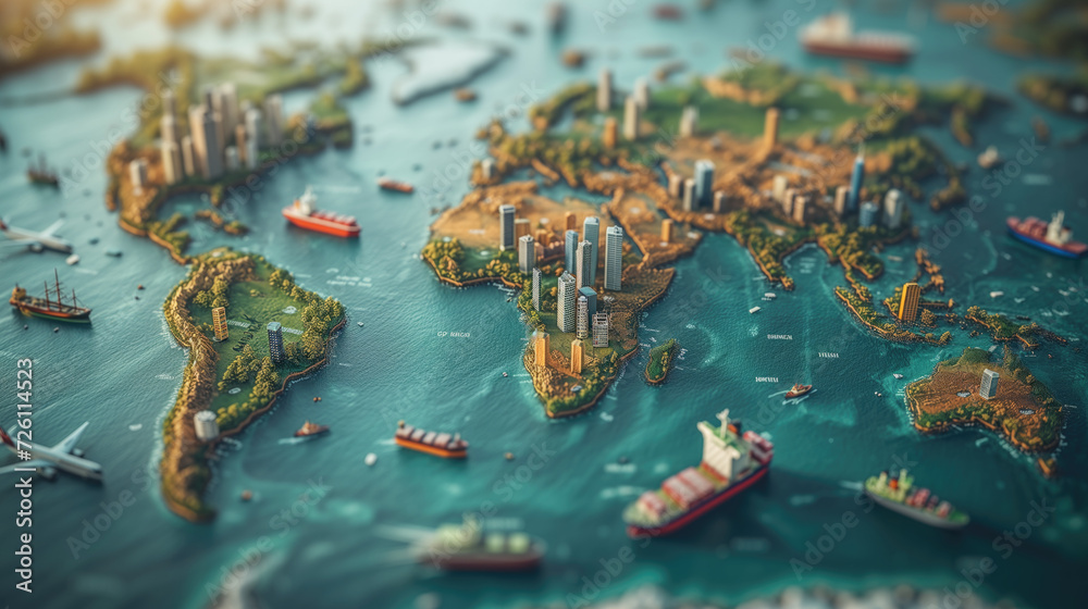 network simulation The world of transportation and logistics, both land ...