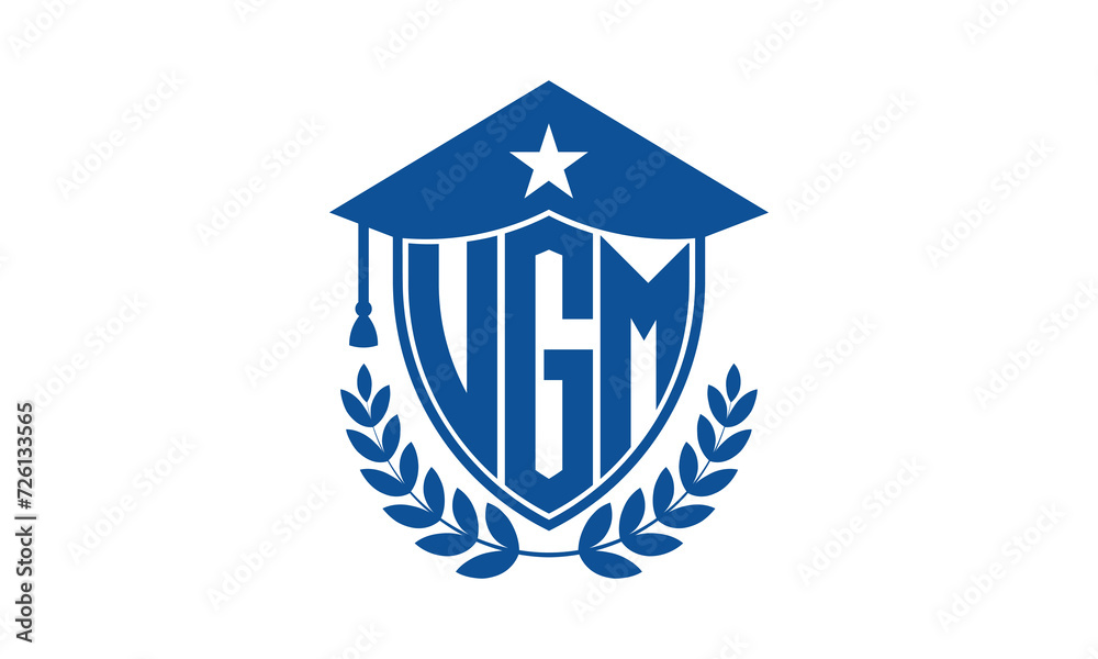 UGM three letter iconic academic logo design vector template. monogram ...
