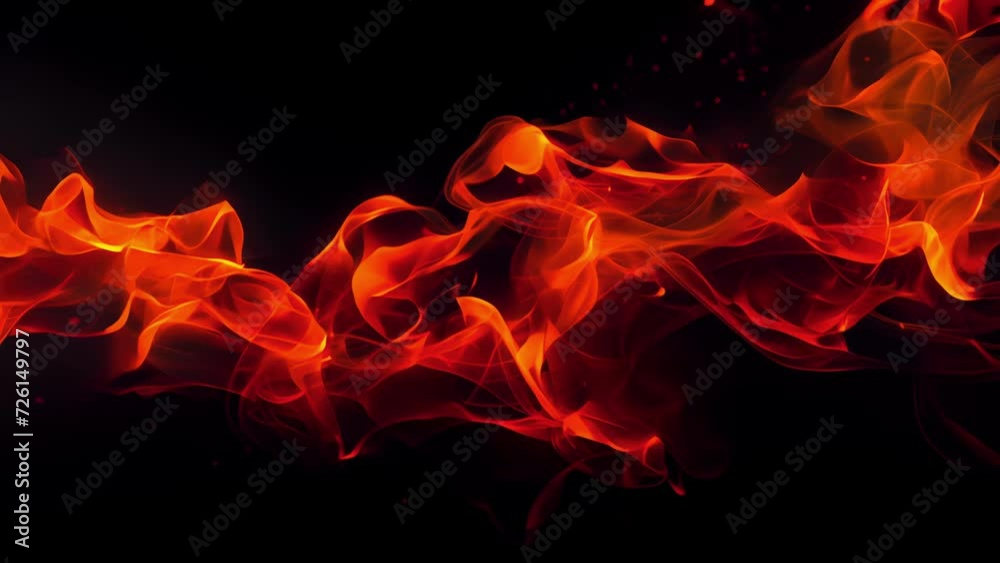 Fiery silhouettes gracefully twist and contort creating a hypnotic ...