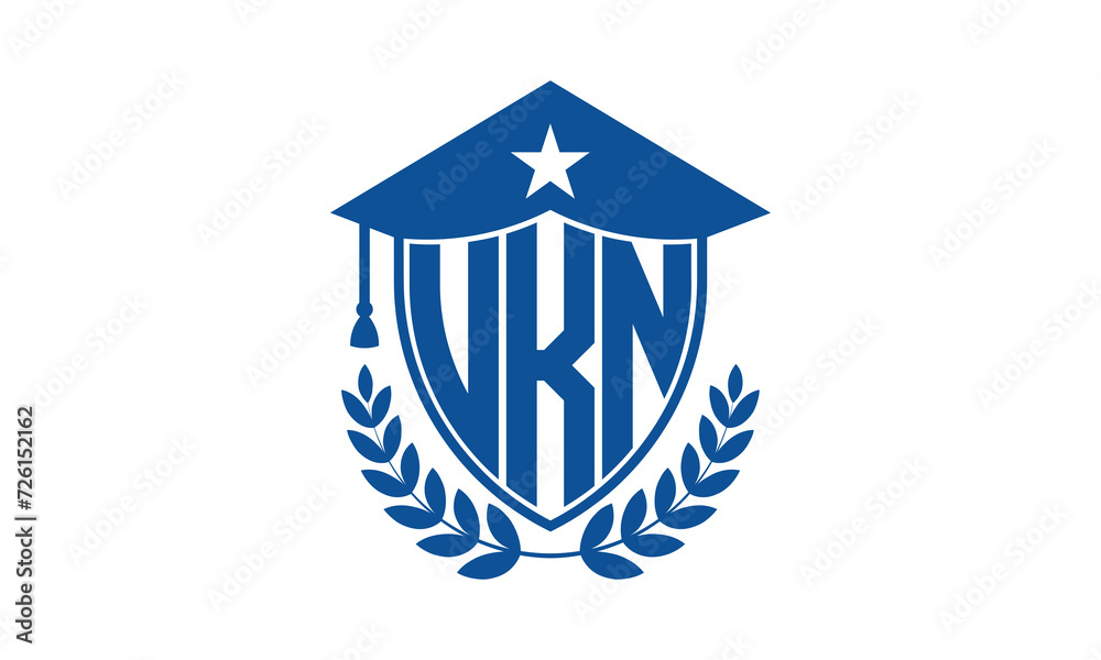 Grafika wektorowa Stock: UKN three letter iconic academic logo design ...