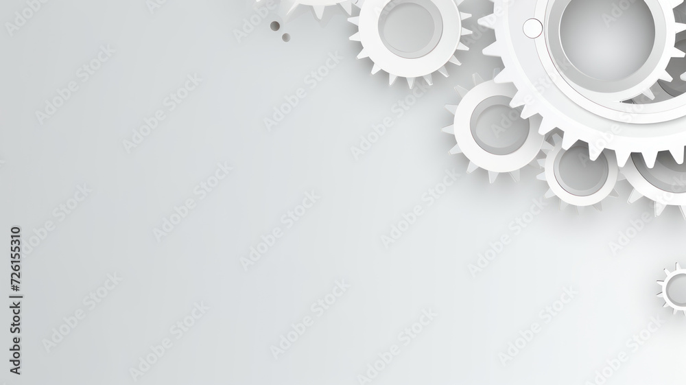 Abstract techno gear background with geometric colorful gear wheels ...