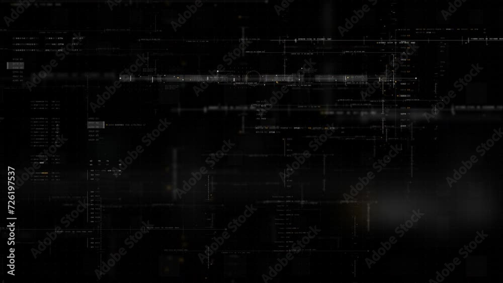 Vidéo Stock Futuristic HUD-UI template with alpha channel for seamless ...