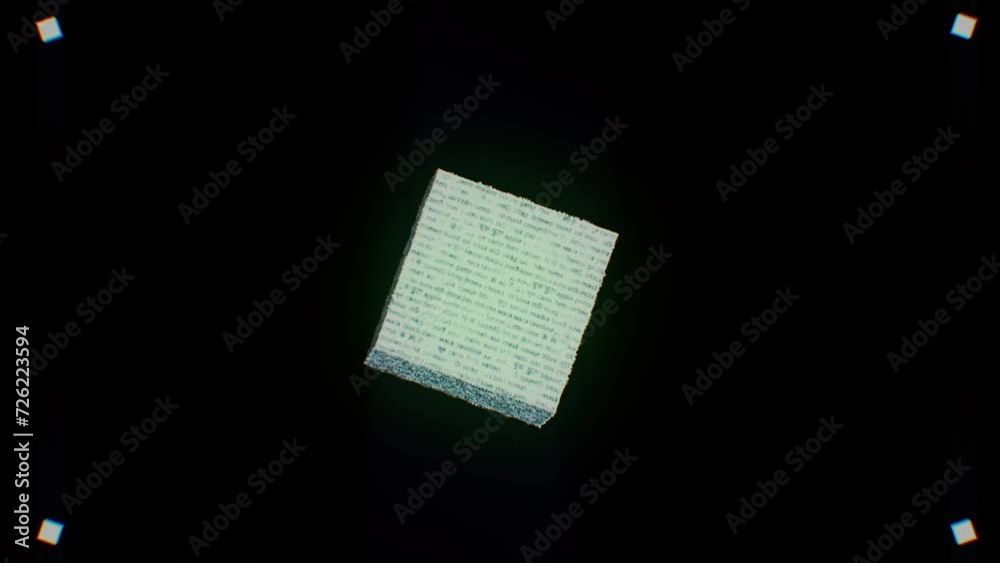 Language Box Loop - Abstract cube on which different languages have ...