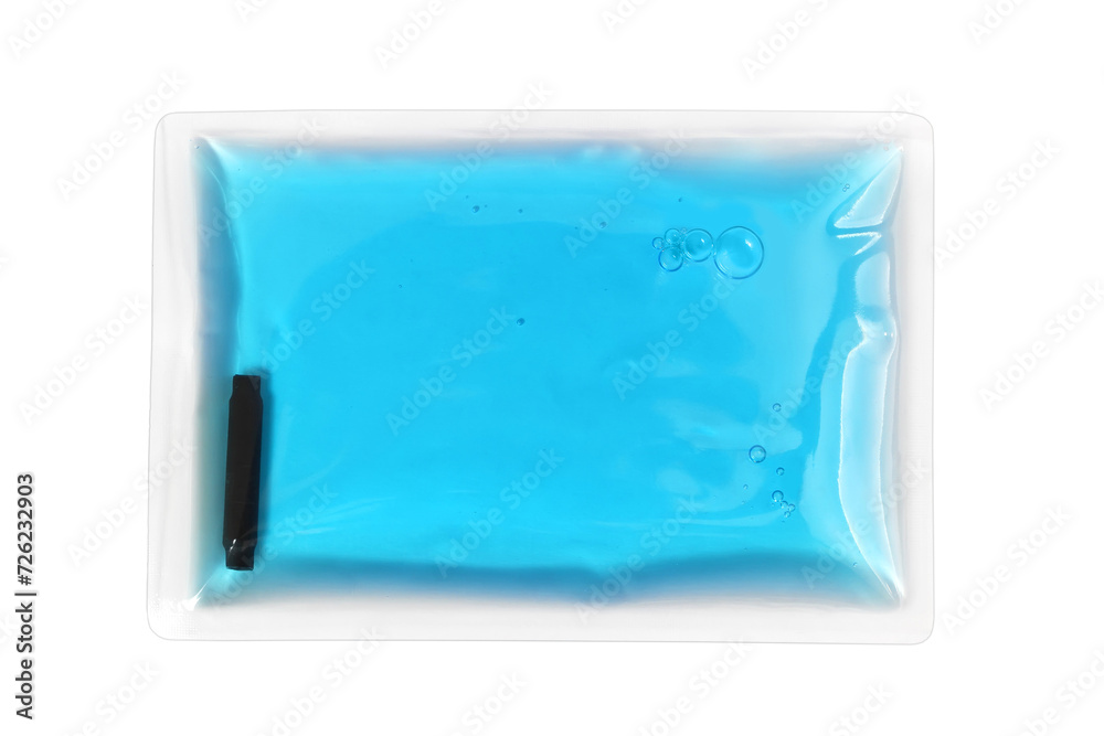 Reusable chemical heating pad. Medical heating pad on white background ...
