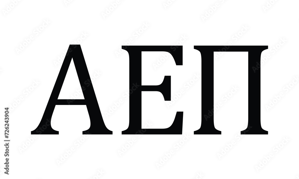 Alpha Epsilon Pi greek letter, ΑΕΠ greek letters, ΑΕΠ Stock Vector ...
