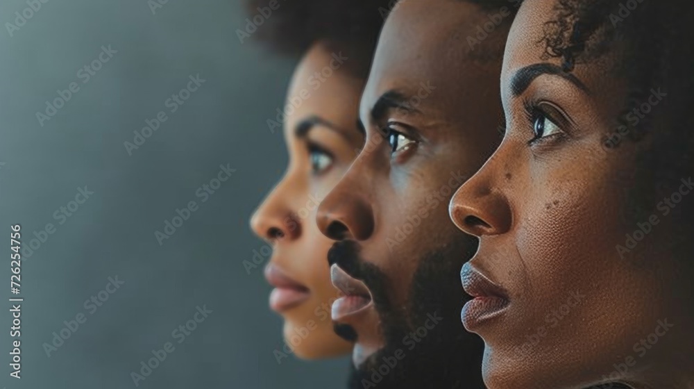 Black History Month: a colorful abstract illustration of a group of ...