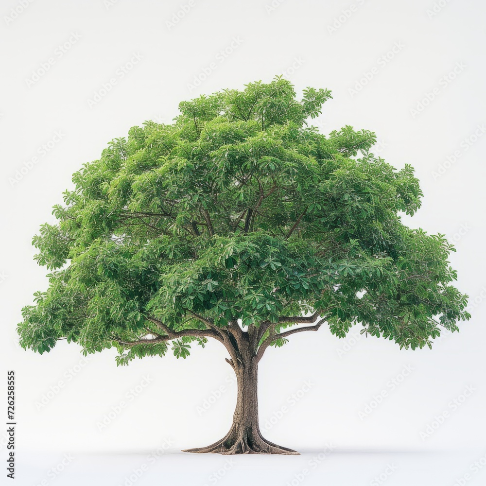 Image of shorea roxburghii G.Don (White Meranti)trees against a clean ...